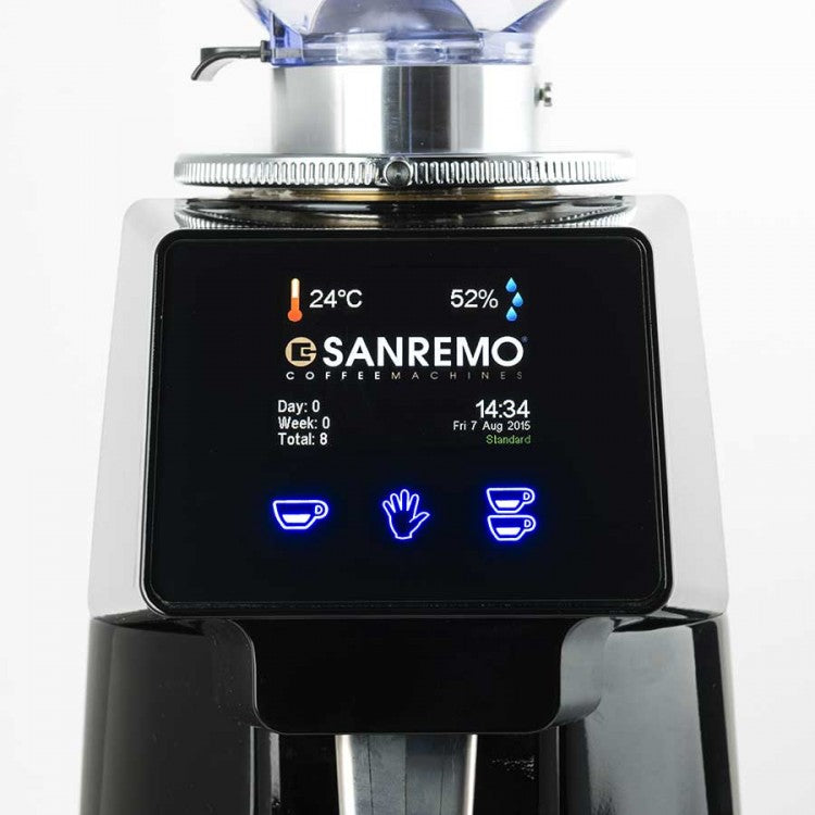 Sanremo SR83 E Pro Black Dimond Grinder | Absolute Espresso Plus