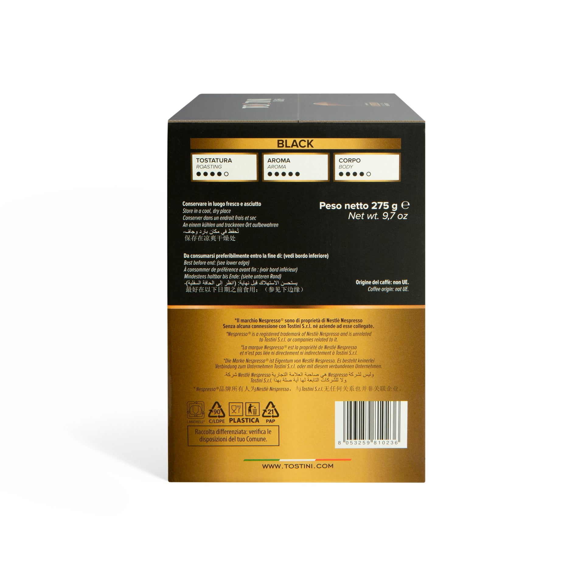 Tostini Cafe Nescafe Black Capsule 100 – Absolute Espresso Plus